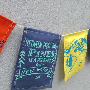 Hiker Prayer Flags. Backpacking Prayer Flags. Hiking Travel Gift. - Etsy