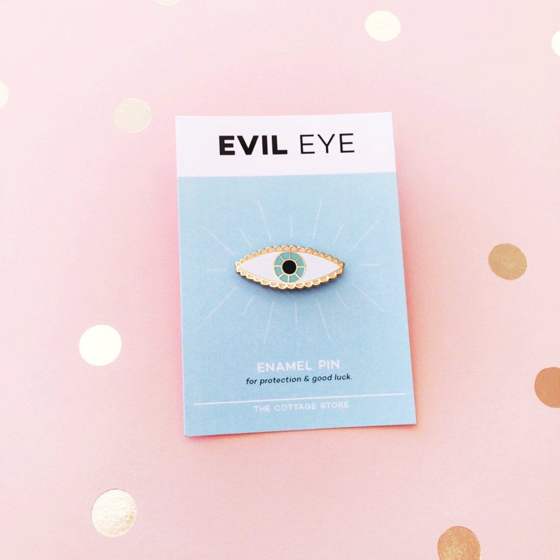 Evil Eye Enamel Pin evil Eye Pin Evil Eye Gift Eye Pin | Etsy