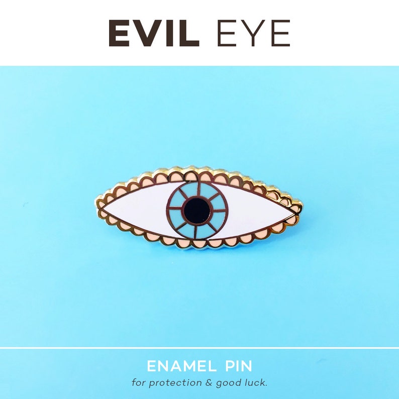Evil Eye Enamel Pin evil Eye Pin Evil Eye Gift Eye Pin | Etsy