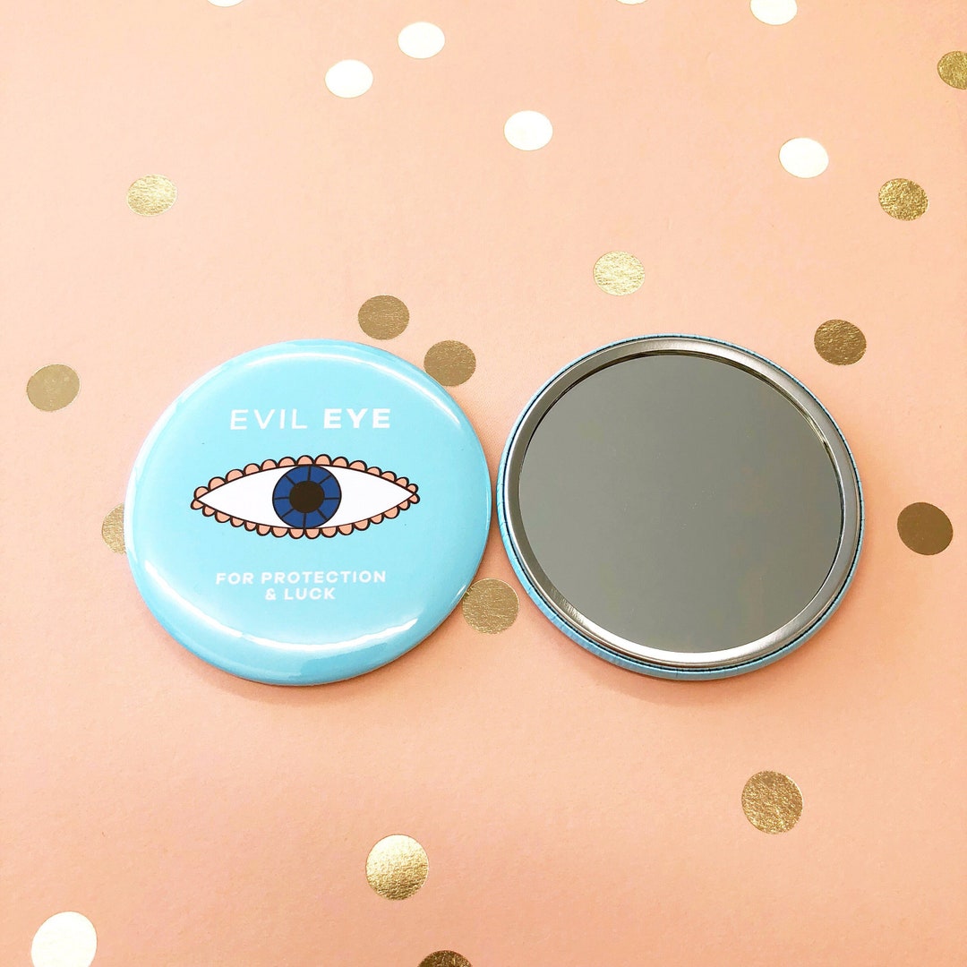 Evil Eye | Mirror (evil Eye Gift, Evil Eye Art, Evil Eye Mirror, Pocket ...
