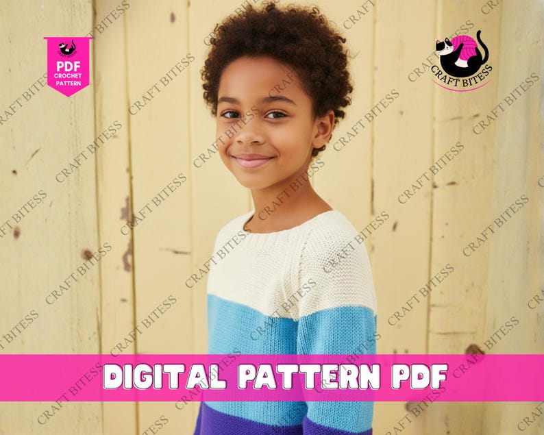 Chunky Toddler Sweater Knitting Pattern • Easy Playtime Kids Pullover ...