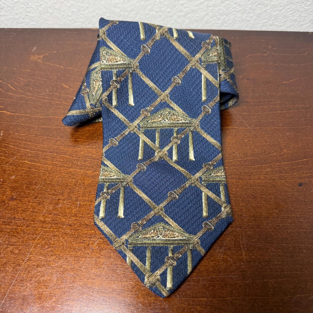Structure Le Collezioni Vintage Made in USA 100% Silk Architectural 57 ...