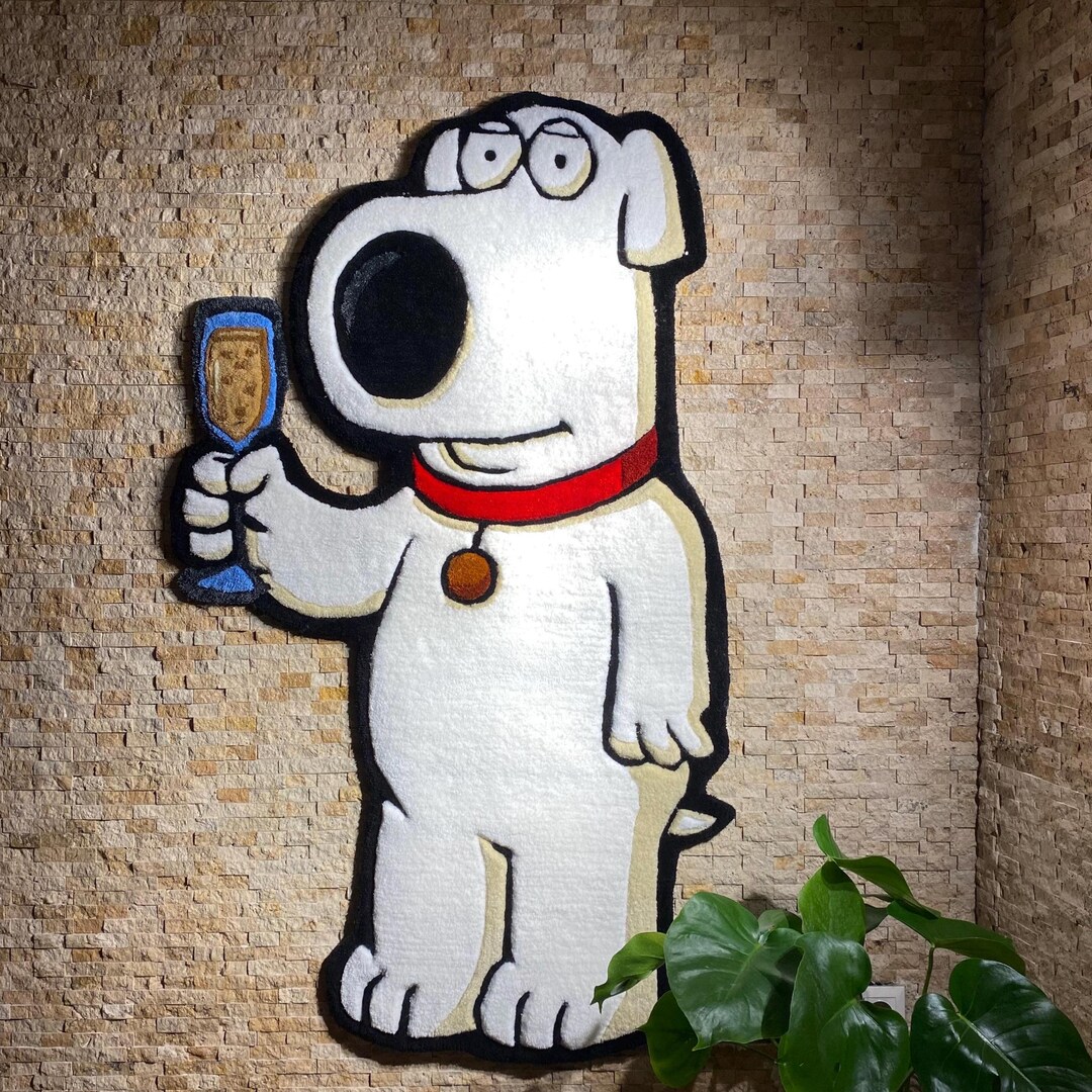 Brian Griffin Tufted Rug: Family Guy Inspired Pop Culture Decor - Etsy
