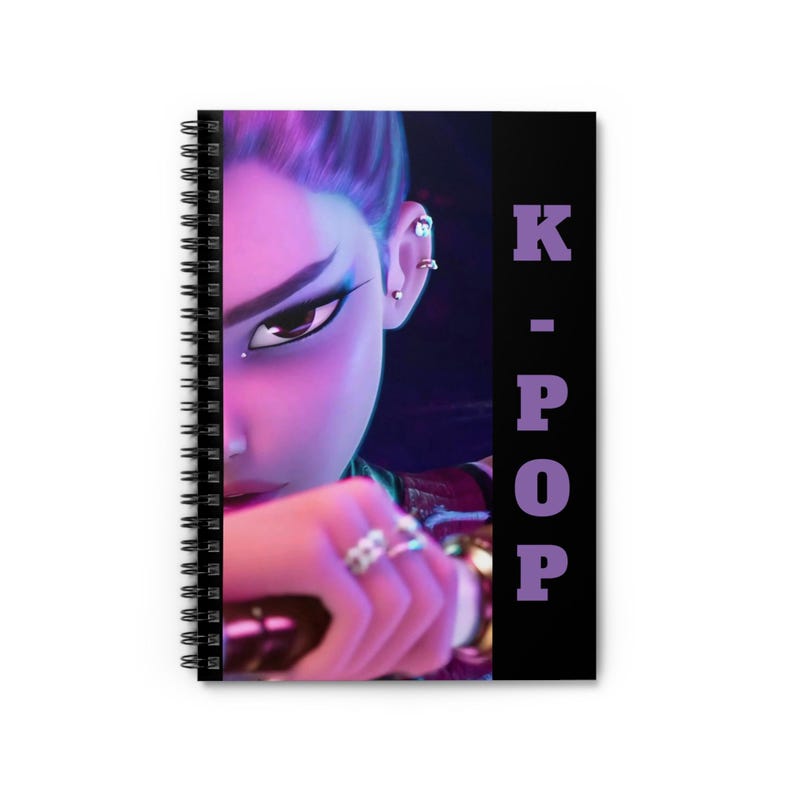 K-pop Demon Hunters Spiral Notebook - Ruled Line, Saja Boys Anime ...