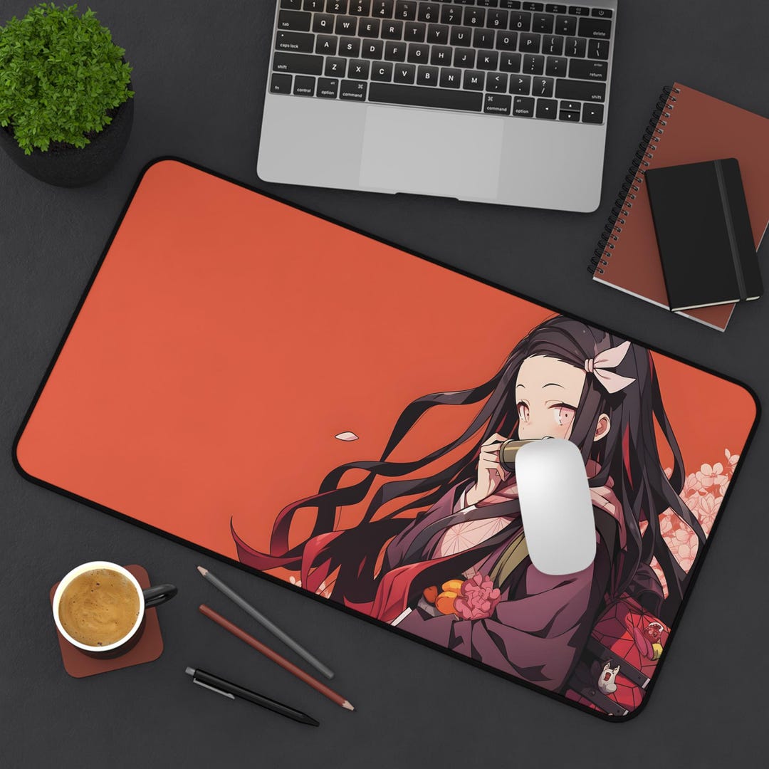 Nezuko Desk Mat, Tanjiro Kamado Demon Slayer Kimetsu No Yaiba Anime ...