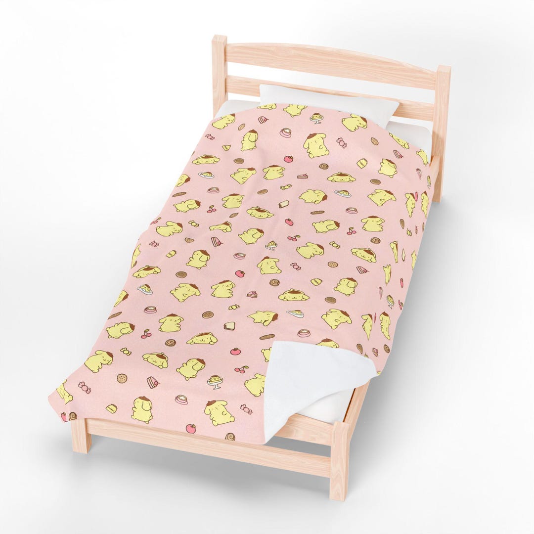 Cute Pompompurin, Cozy Movie Night Throw, Fleece Bedding Cover, Home ...