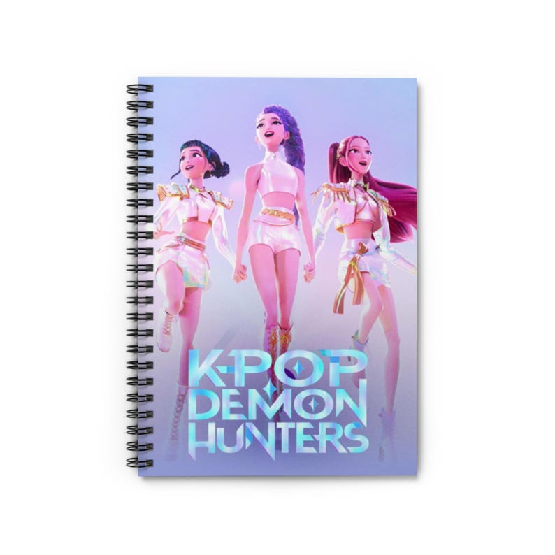 K-pop Demon Hunters Spiral Notebook - Ruled Line, Golden Huntrx Girls ...