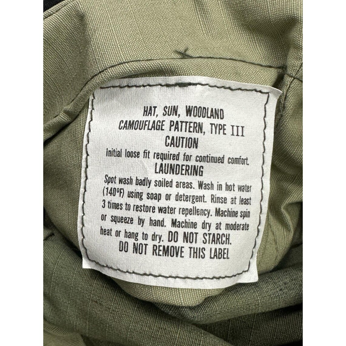 Woodland Camo Type III Boonie Hot Weather Hat Size 7 Human Technologies ...