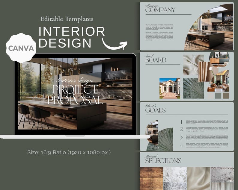 Interior Design Project Proposal Template/client Proposal Deck/digital ...