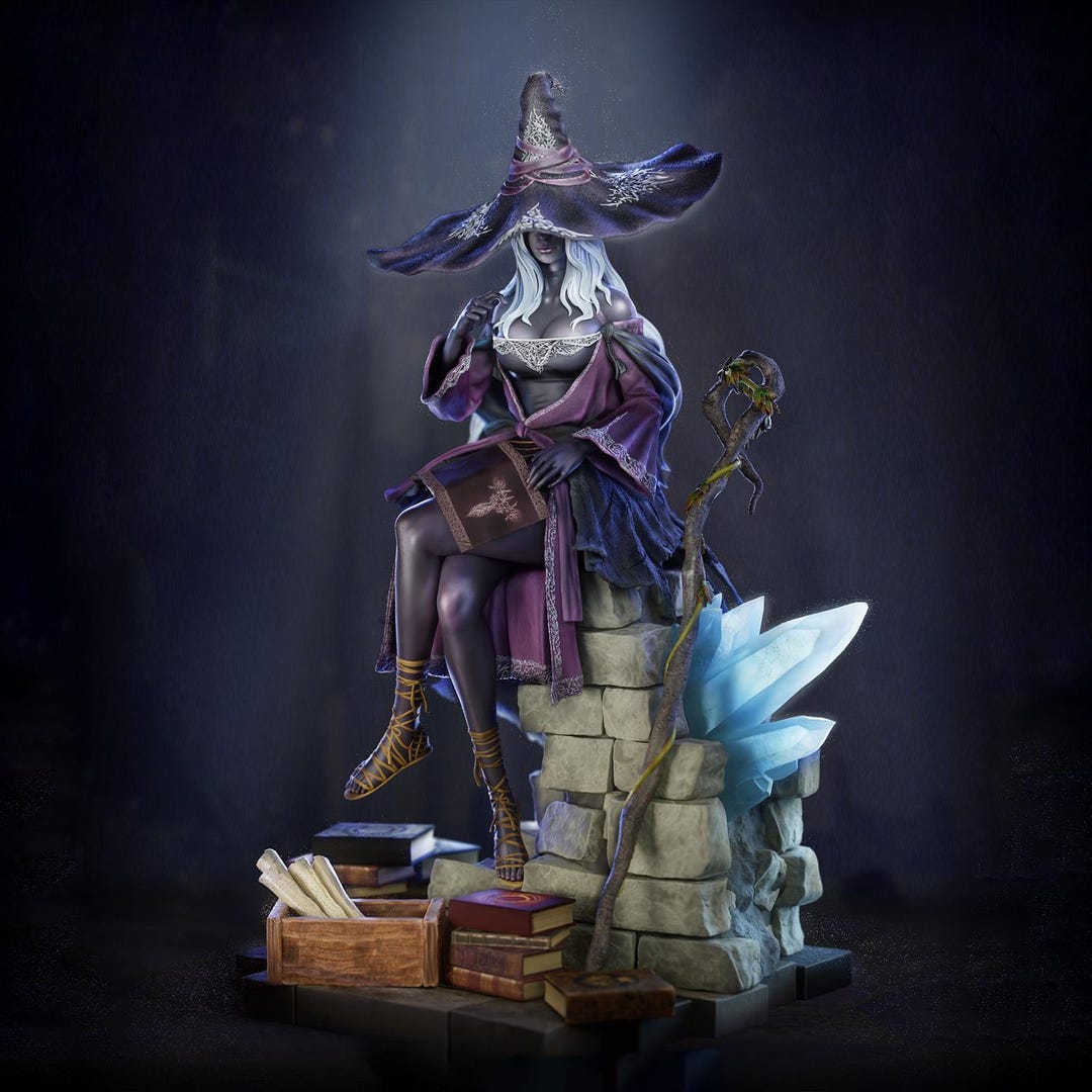 Ranni the Witch STL Statue | 1/6 Scale High Detail Supported 3D Print ...