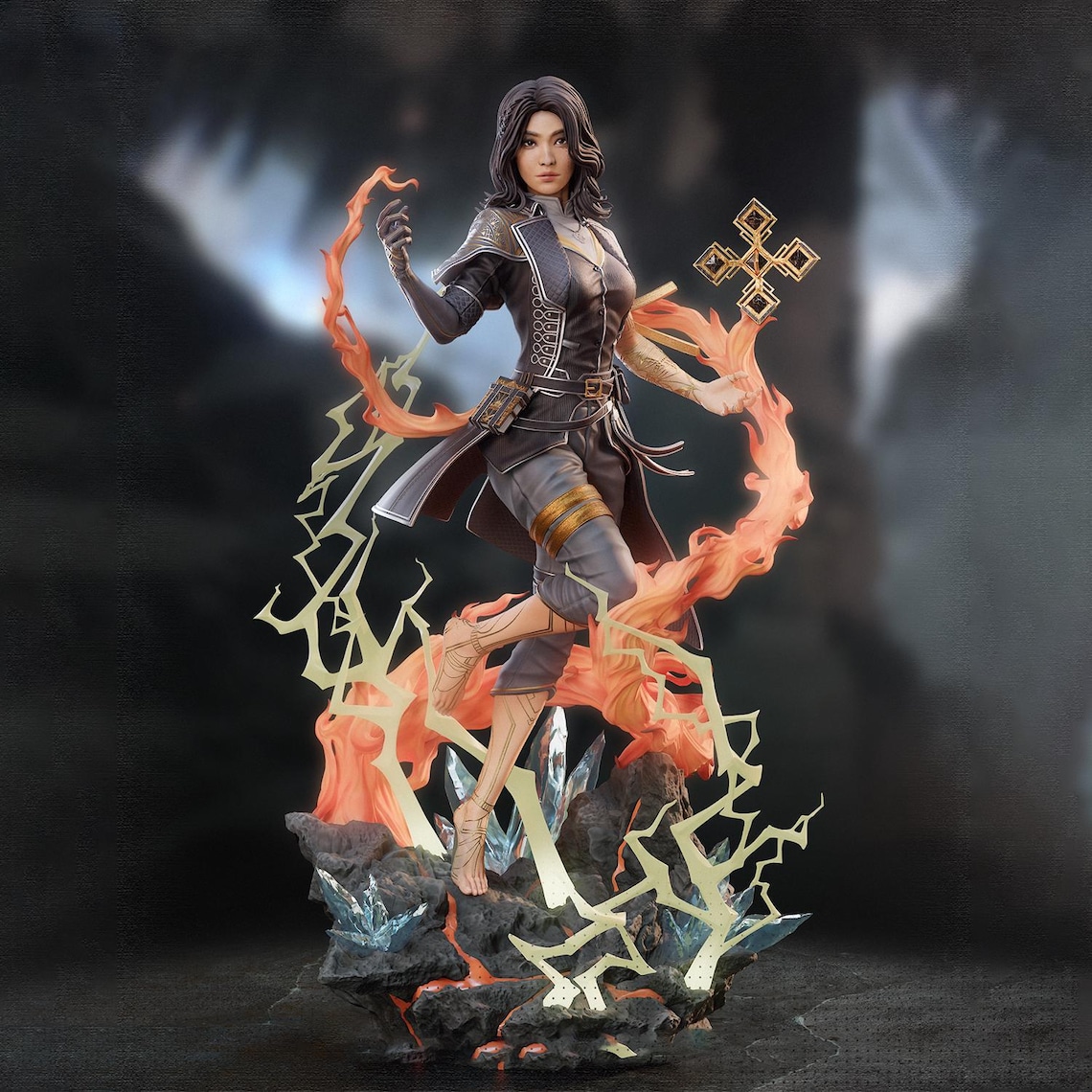 Lune STL Statue (clair Obscur Expedition 33 Fanart) | 1/7 Scale High ...