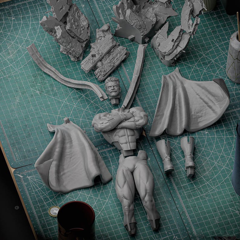 Omni-man Invincible STL Statue + Bust - Fanart 3D STL Print File ...