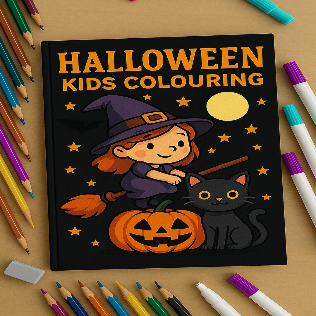 Halloween Kids Coloring Book | Halloween Coloring Pages | Printable PDF ...