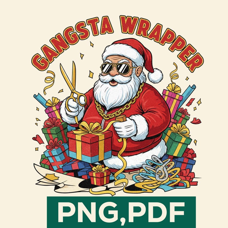 Gangsta Santa Claus - Etsy