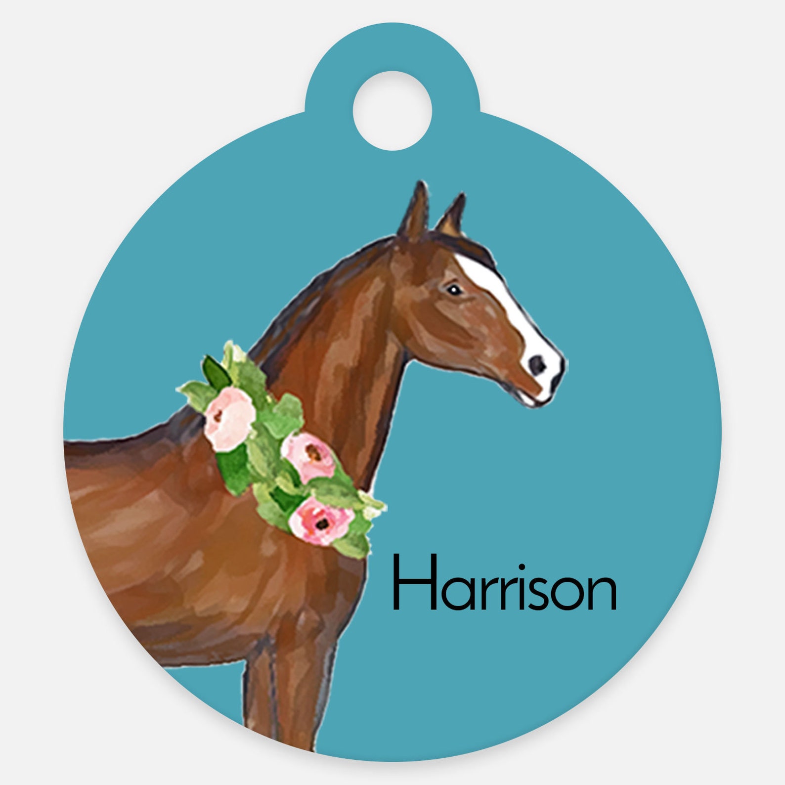 Watercolor Horse ID Tag Halter Tag Bridle Tag Saddle Tag - Etsy