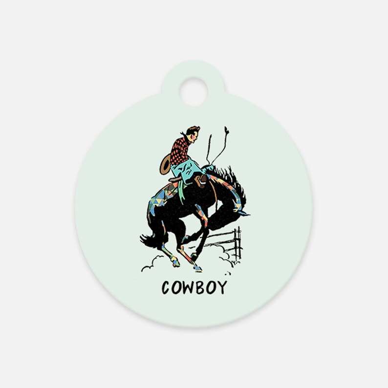 Cowboy Rodeo Horse ID Tag Halter Tag Bridle Tag Saddle Tag - Etsy