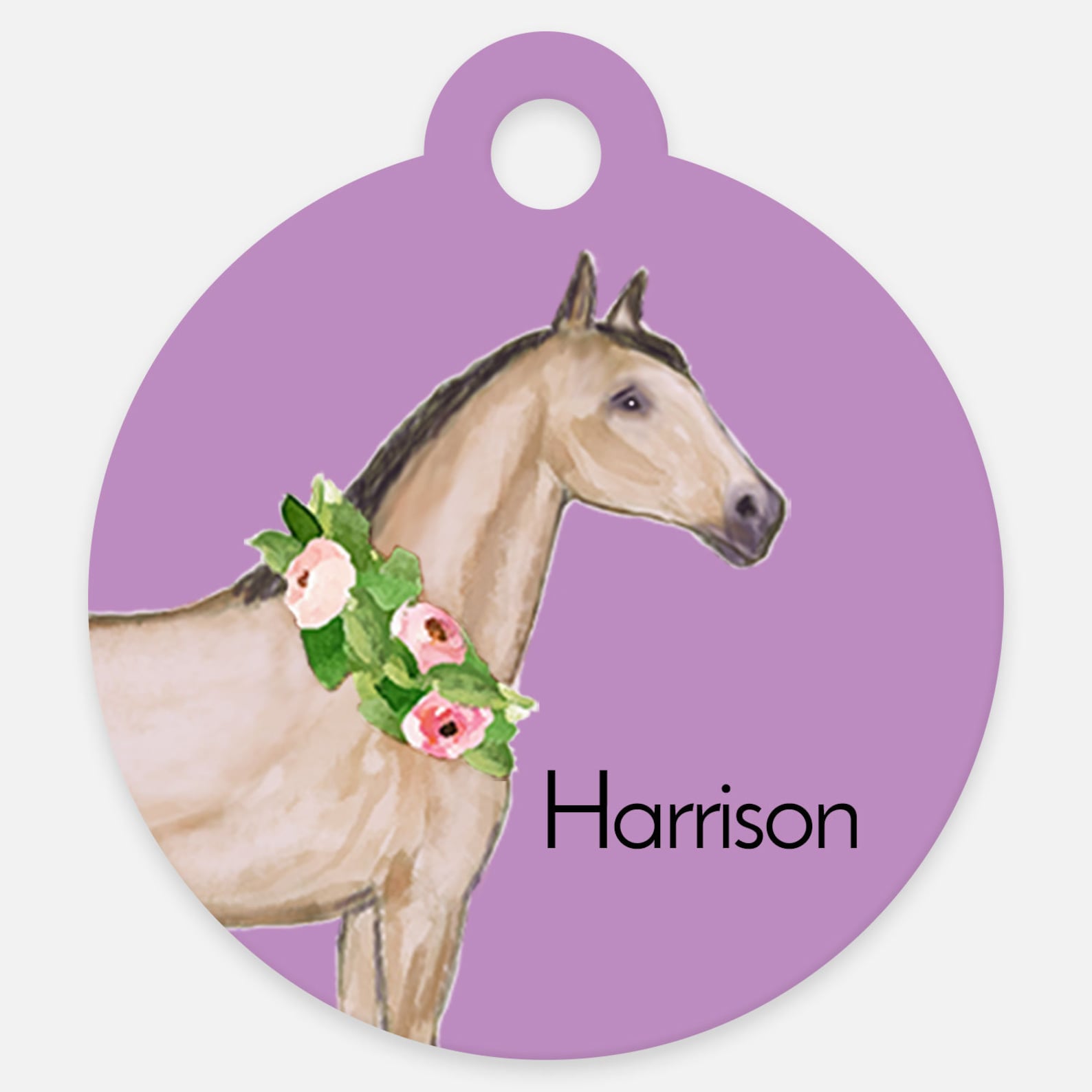 Watercolor Horse ID Tag Halter Tag Bridle Tag Saddle Tag - Etsy