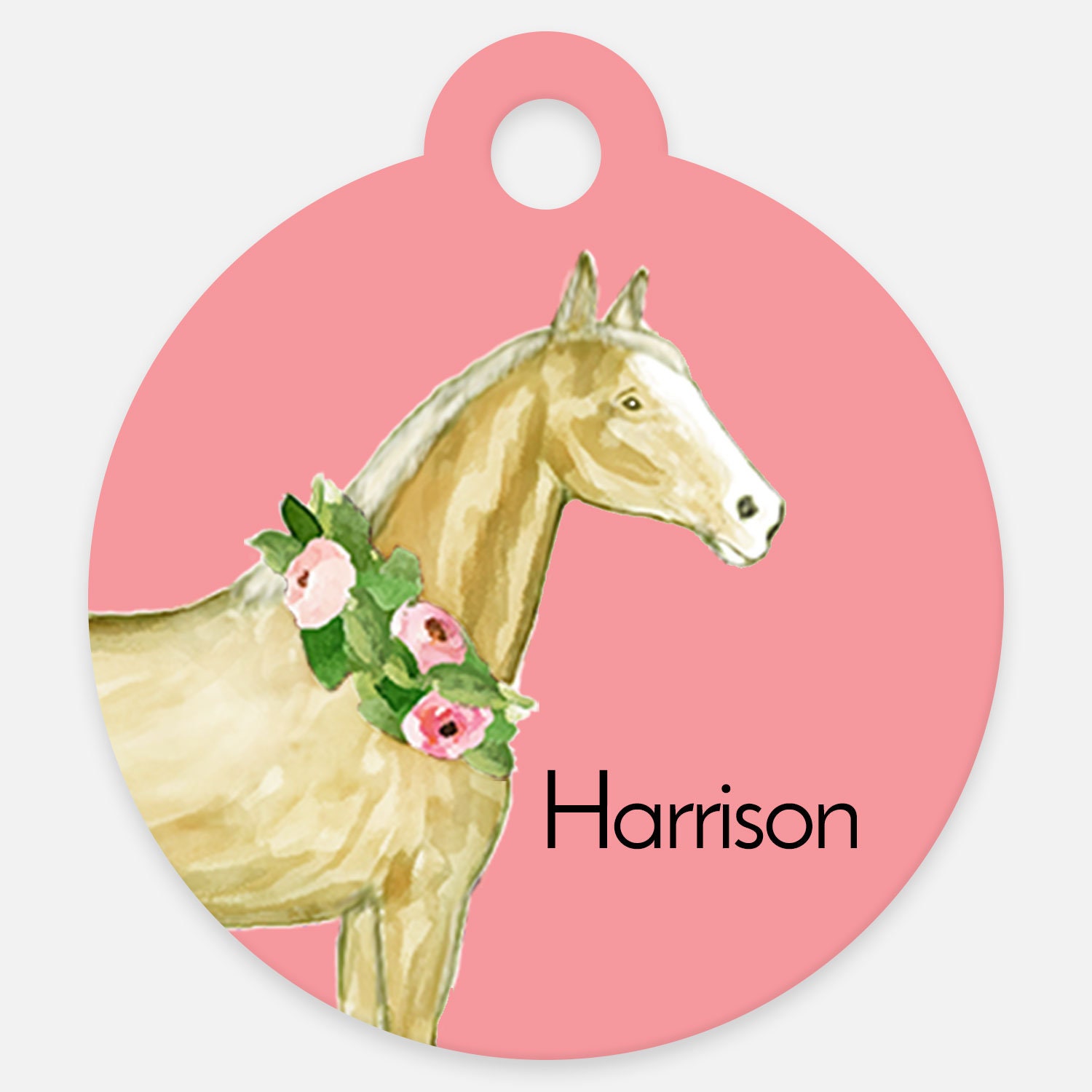 Watercolor Horse ID Tag Halter Tag Bridle Tag Saddle Tag - Etsy