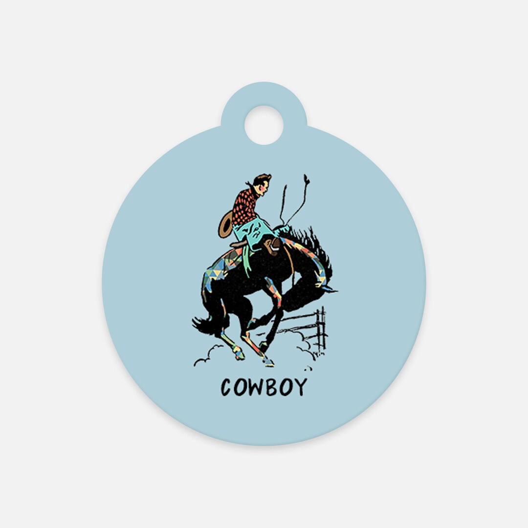 Cowboy Rodeo Horse ID Tag Halter Tag Bridle Tag Saddle Tag - Etsy