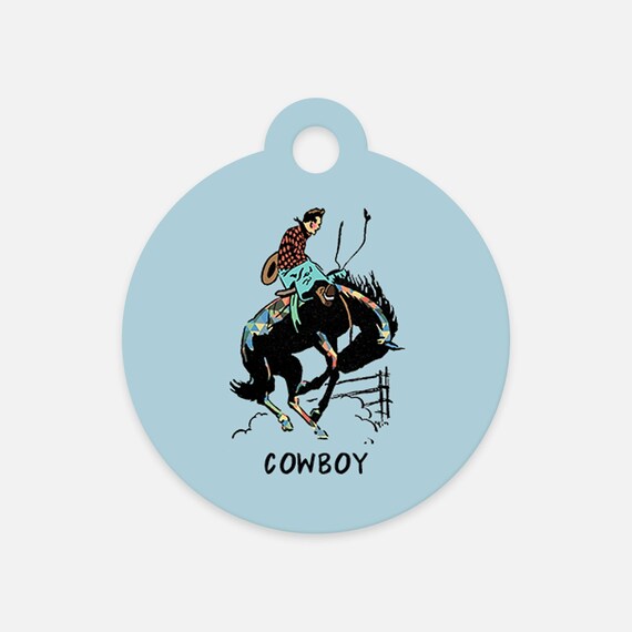 Cowboy Rodeo Horse ID Tag Halter Tag Bridle Tag Saddle Tag - Etsy