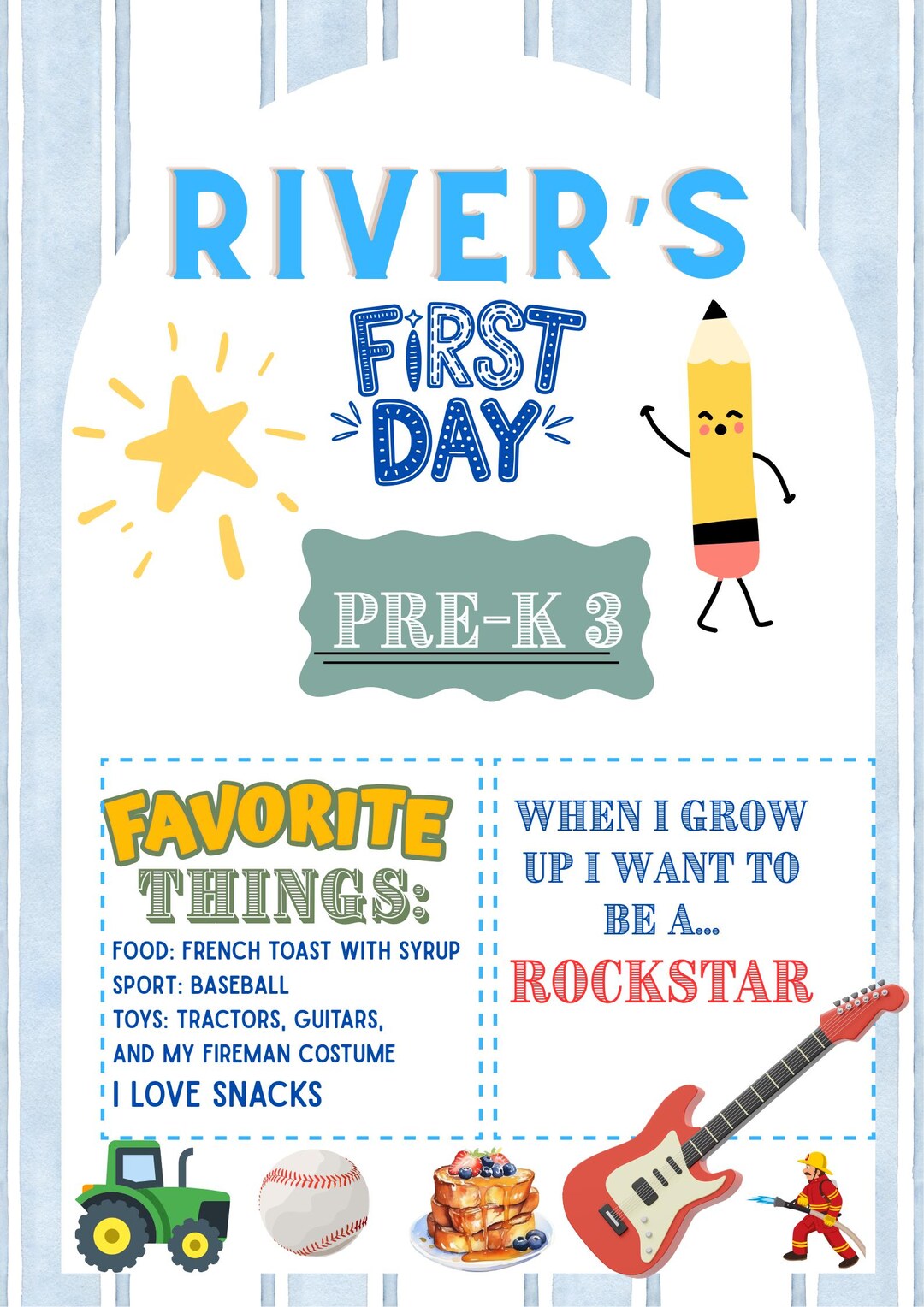 Editable First Day of School Sign | Canva Template (digital Download ...