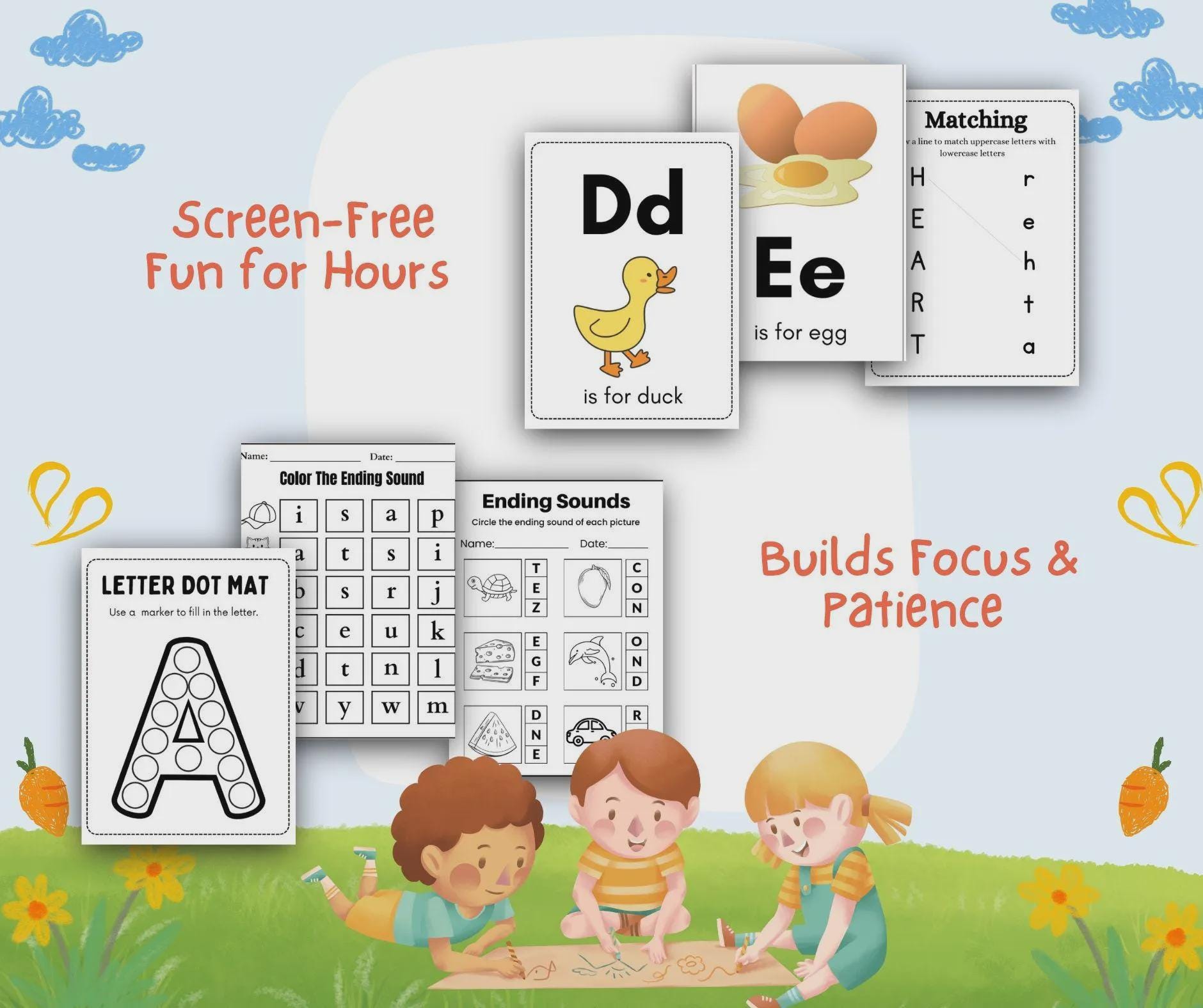 Alphabet Beginning Sounds Printable Workbook (digital Download) - Etsy