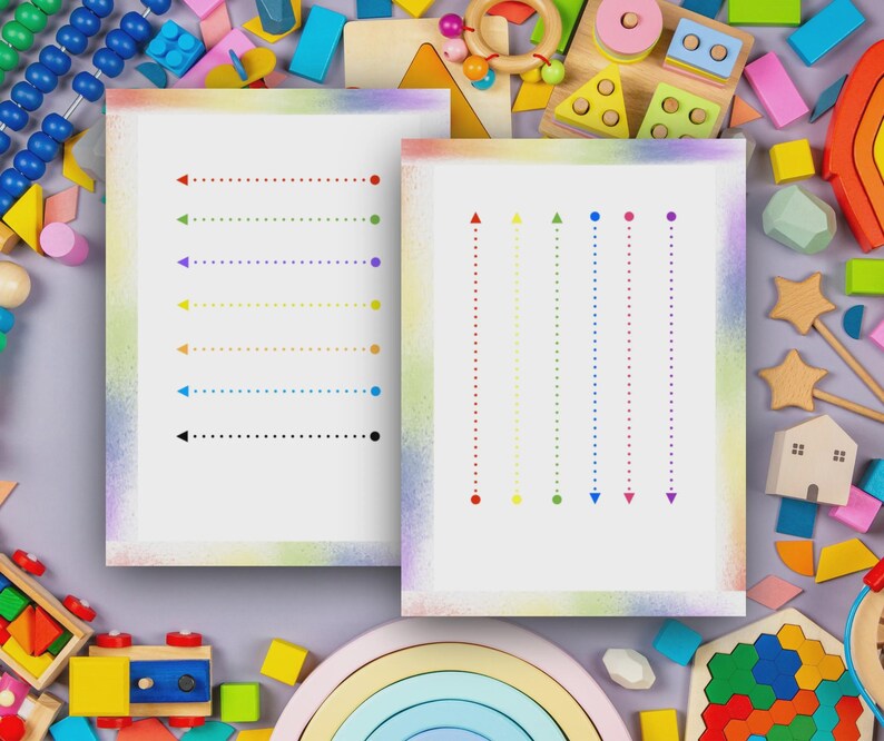 Line Tracing Kids Learning Busy Book Printables Bundle (toddler ...
