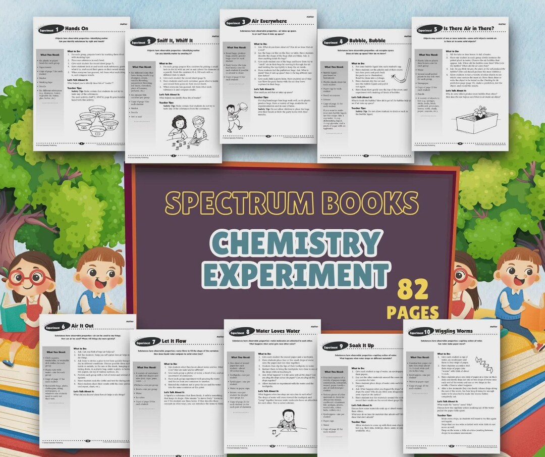 Spectrum Books Chemistry Experiment Workbook: 82 Pages (PDF Download ...