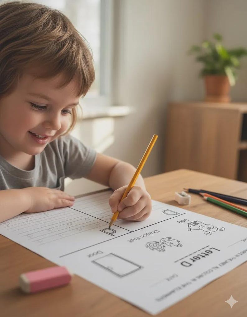 Alphabet Tracing Worksheets for Preschoolers (26 Pages) - Etsy