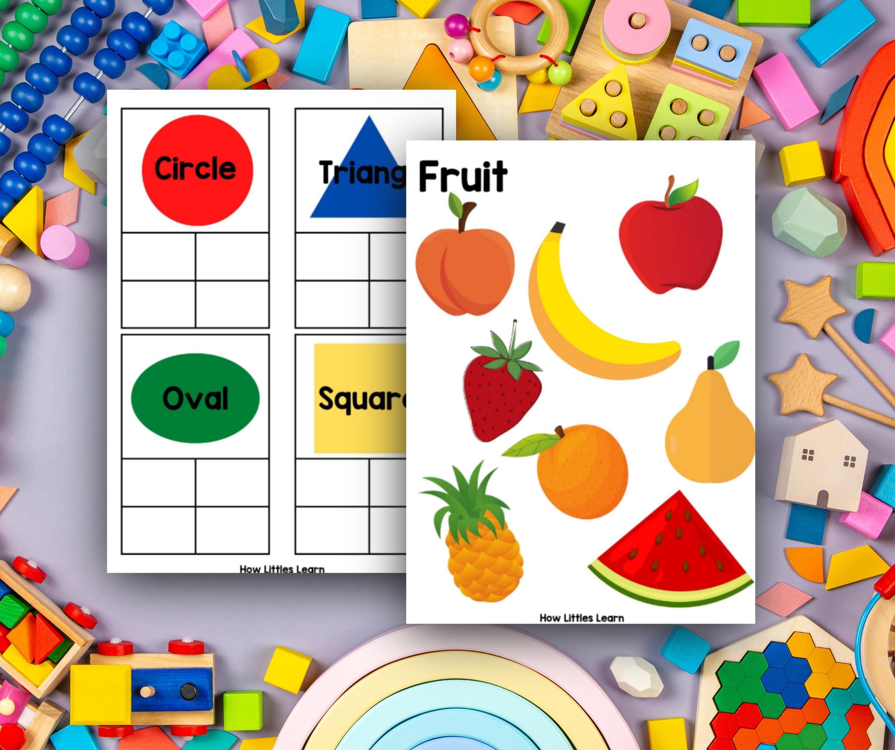Busy Book Printables Bundle: Basic Learning Activities for Toddlers ...