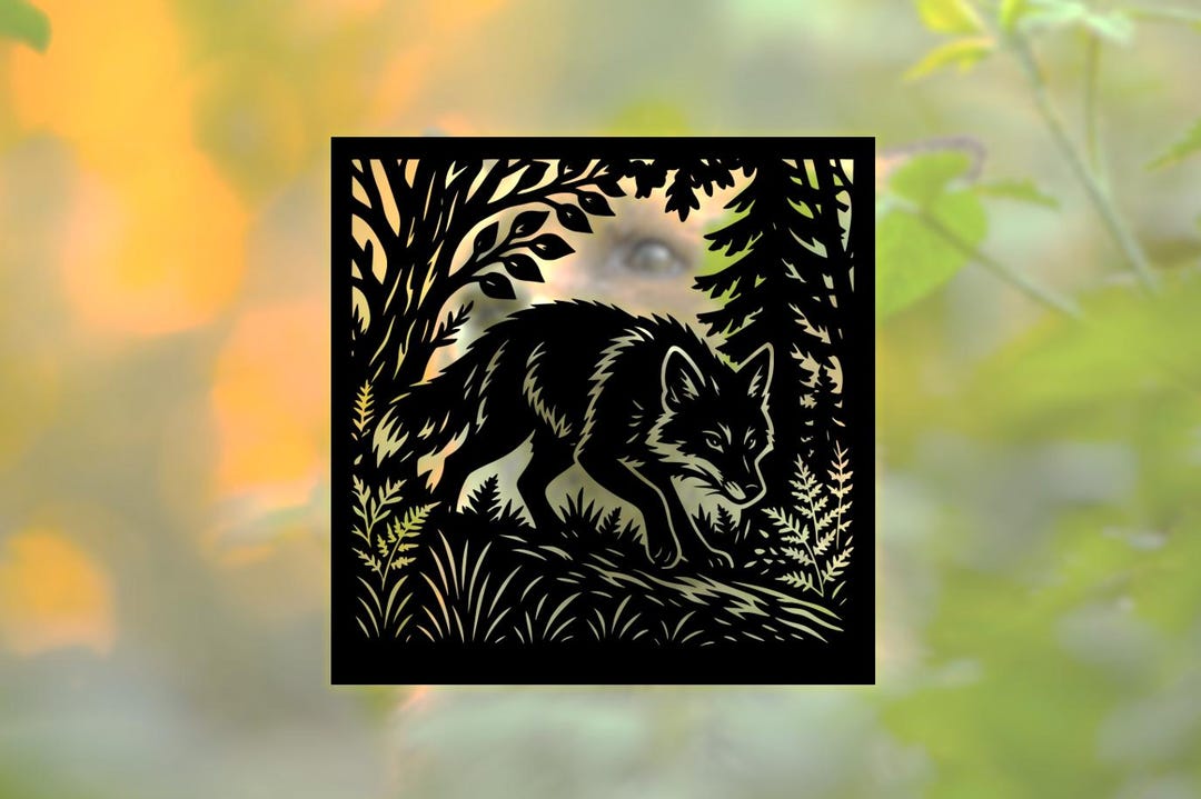 Sly Fox SVG DXF PDF | Laser Cut File, Engraving Template, Digital ...