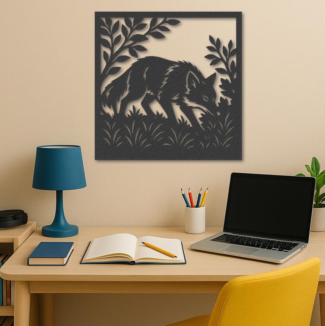 Anmutiger Fuchs SVG DXF PDF | Laser Cut Datei, Graviervorlage ...