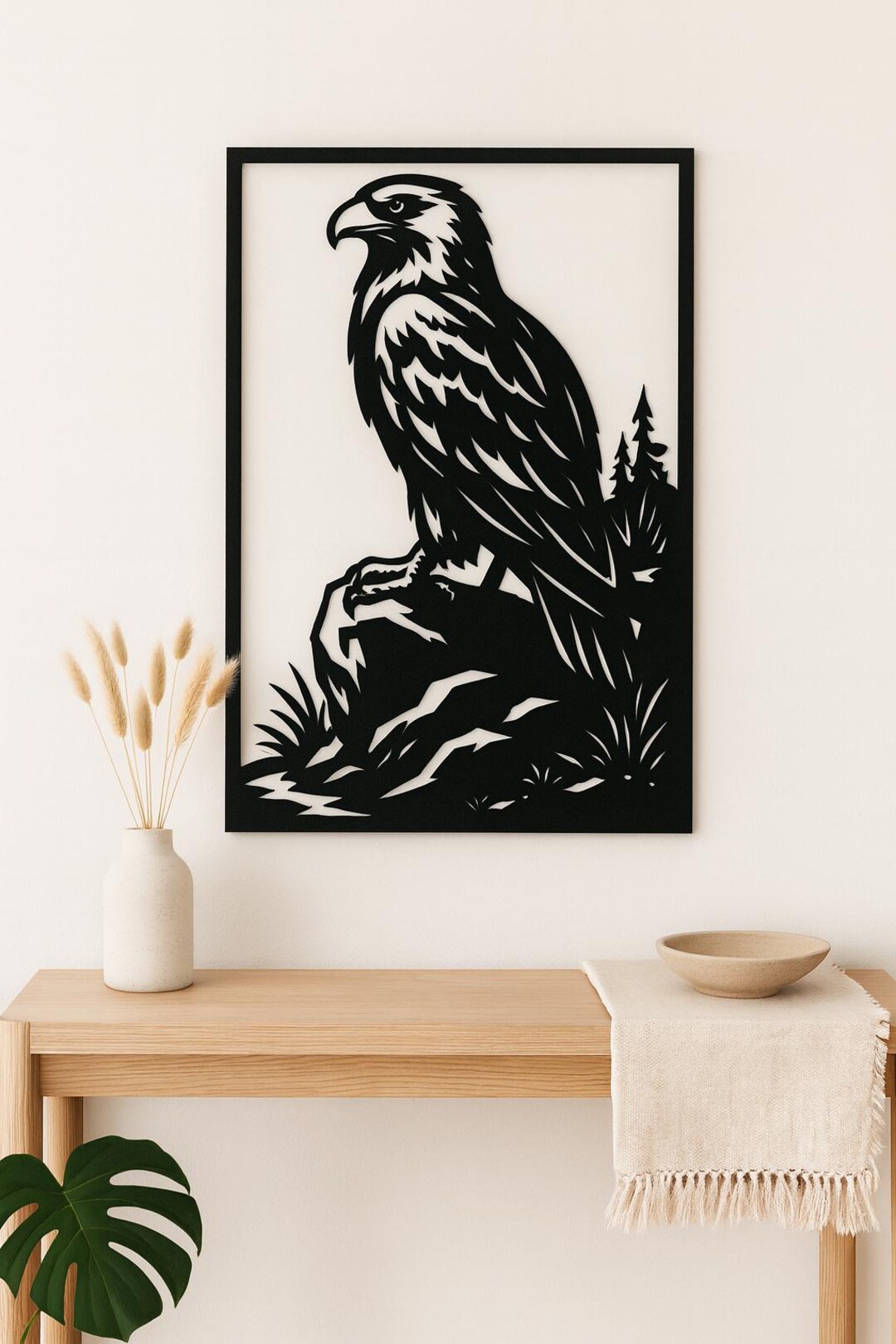 Eagle Laser Cut File | SVG DXF PDF | Eagle Wall Art Template | Cnc ...