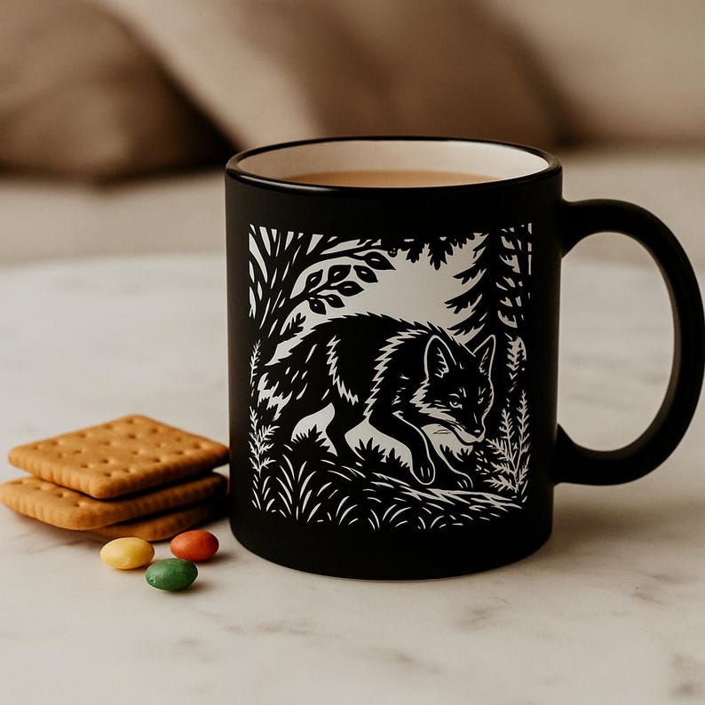 Schlauer Fuchs SVG DXF PDF | Laser Cut Datei, Graviervorlage, digitaler ...