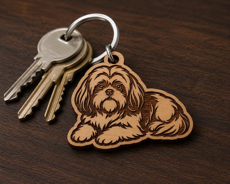 Shih Tzu Dog SVG DXF PDF | Laser Cut File, Engraving Template, Digital ...