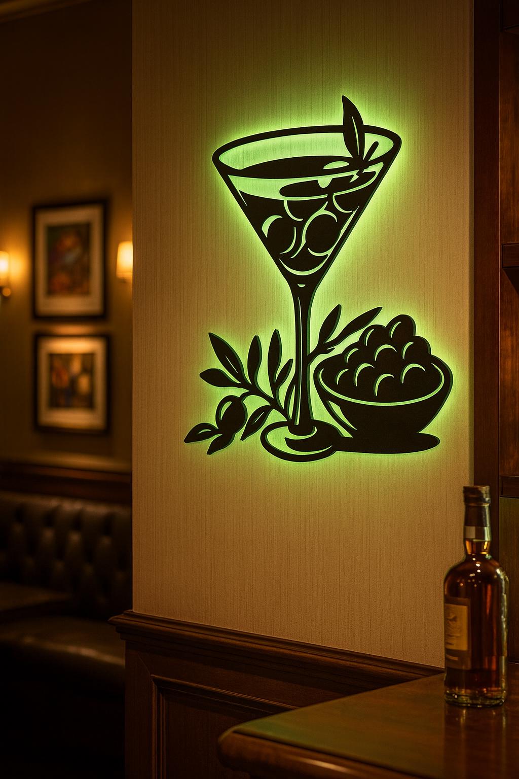 Martini Glass Laser Cut File, Cocktail Drink SVG DXF PDF Png Odb, Bar ...