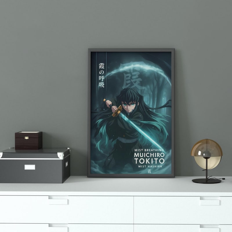 Demon Slayer Poster Muichiro - Etsy New Zealand