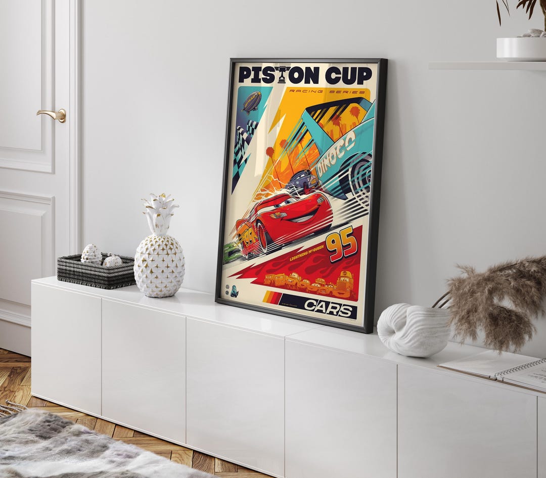 Cars Poster | Cartoon Print | Animation Posters | Movie Artwork | Kids ...