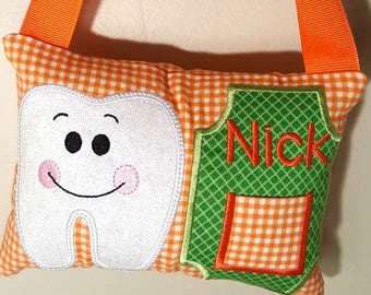 Personalized Tooth Fairy Pillow, Wizard Tooth Pillow, Boys Tooth Fairy ...