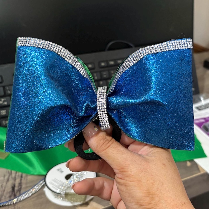 Hair Bow With Elastic Tie - Etsy