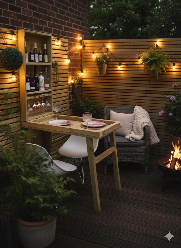 Handcrafted Outdoor Drop-down Wall Bar: Your Ultimate Patio Entertainer ...