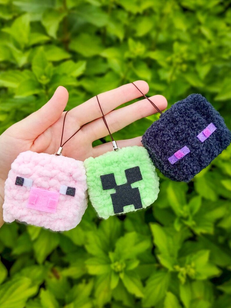 Minecraft Keychains - Etsy