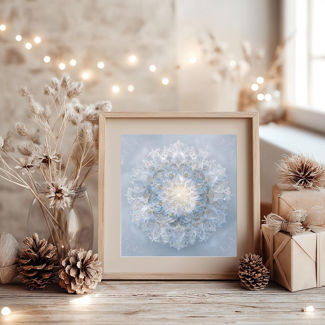 Winter Snow Mandala – Piece #4 Christmas Collection | Snowflake Mandala ...