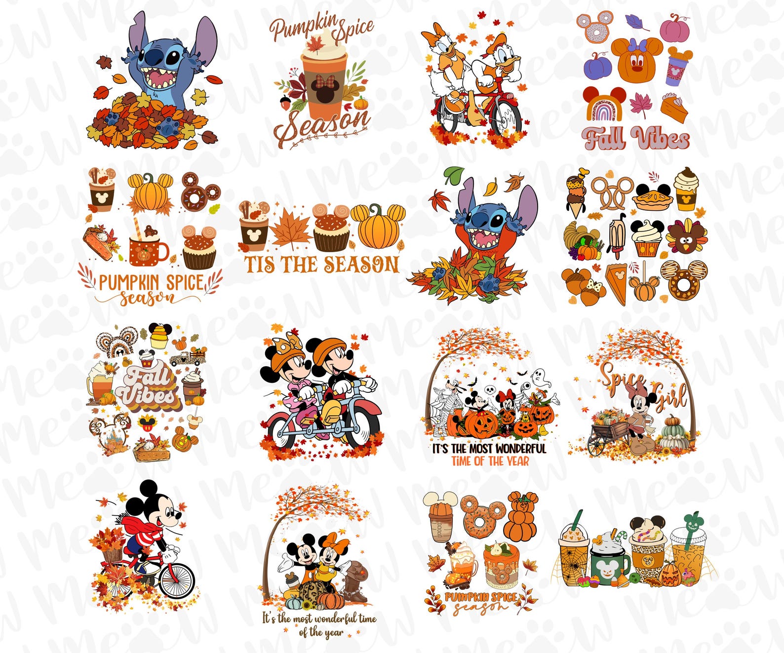 Disney Fall Bundle, Fall Design Bundle Svg Png, Tis the Season ...