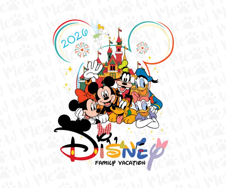Disneyland Trip 2026 PNG, Disneyworld 2026, Minnie Mickey Mouse Png ...