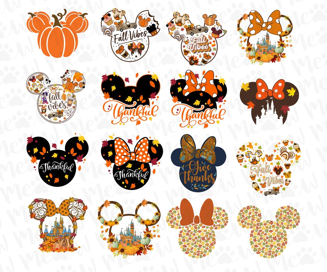 Disney Fall Bundle, Fall Design Bundle Svg Png, Tis the Season ...