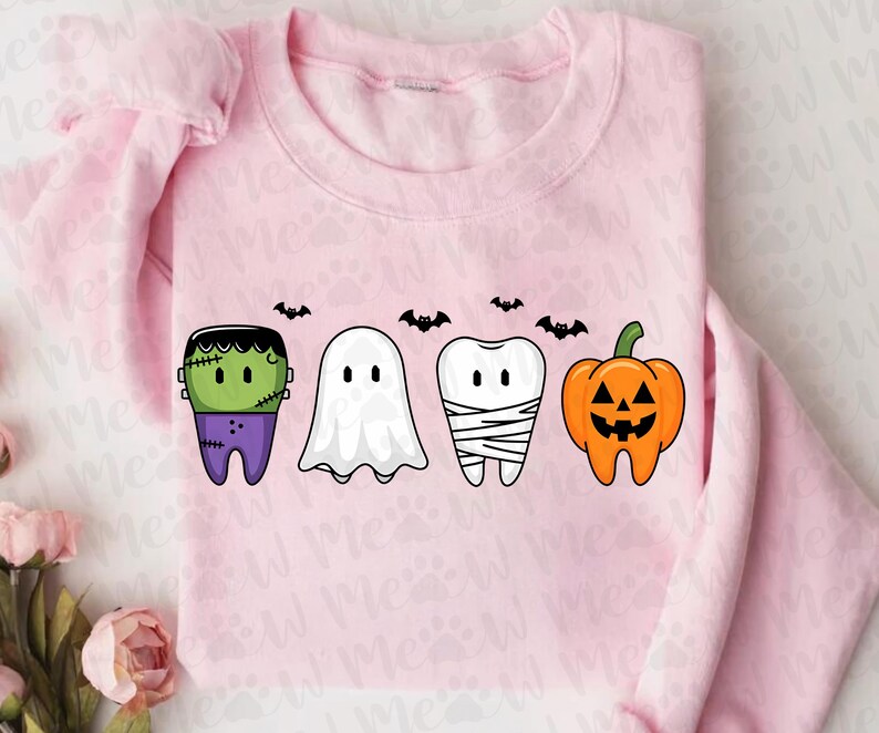 Dental Halloween Png, Halloween Teeth Png, Dental Squad Halloween Png ...
