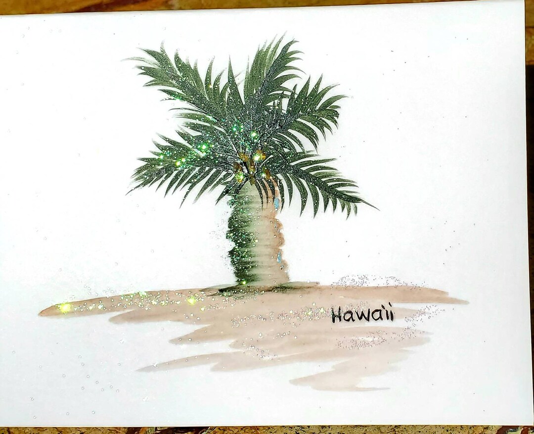 Hand Painted Note Card W/envelope - Etsy