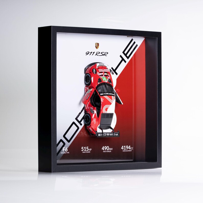 Porsche 911 RSR 1:24 | Framed Collectible Model Car | Motorsport Wall ...