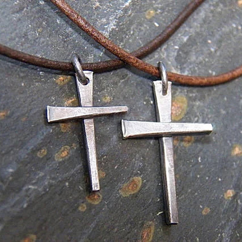 Nail Cross Necklace - Etsy